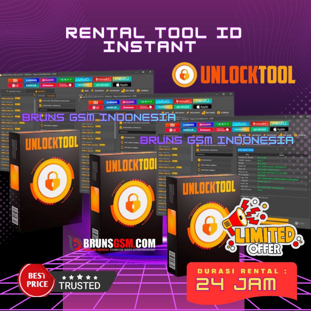 Jual Rental Unlocktool 6/12/24 Jam | Sewa Unlocktool 6/12/24 Jam (Ready ...