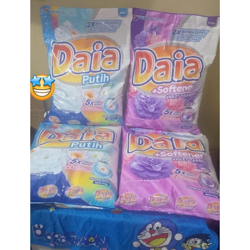 Jual daia deterjen bubuk ukuran 4kg | Shopee Indonesia