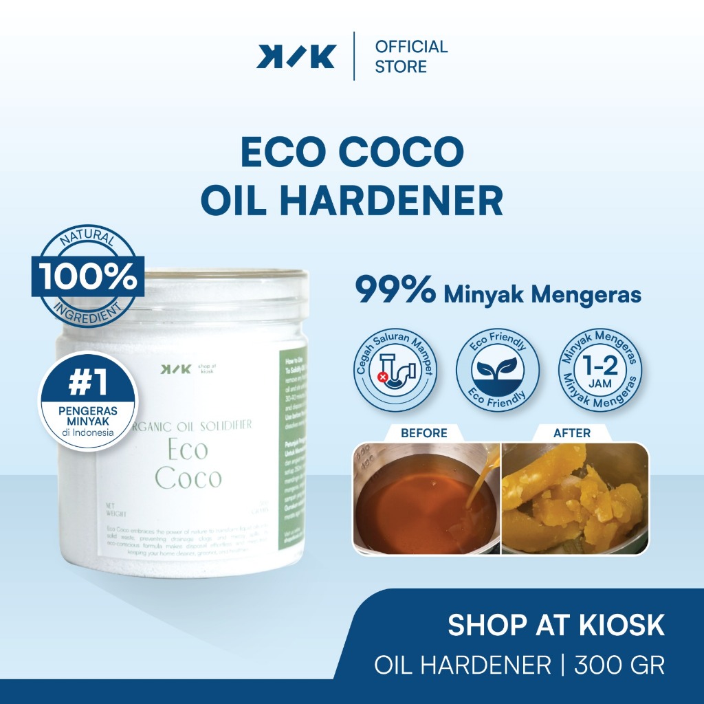 Jual Kiosk Eco Coco Organic Oil Solidifier - Pengeras Minyak / Oil ...