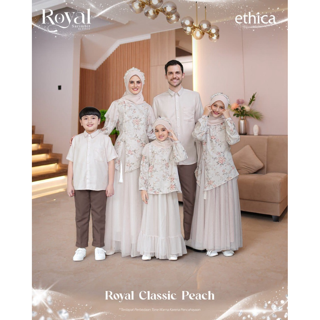 Jual Sarimbit Royal Classic Peach Ethica Terbaru 2026/Sarimbit Ethica ...