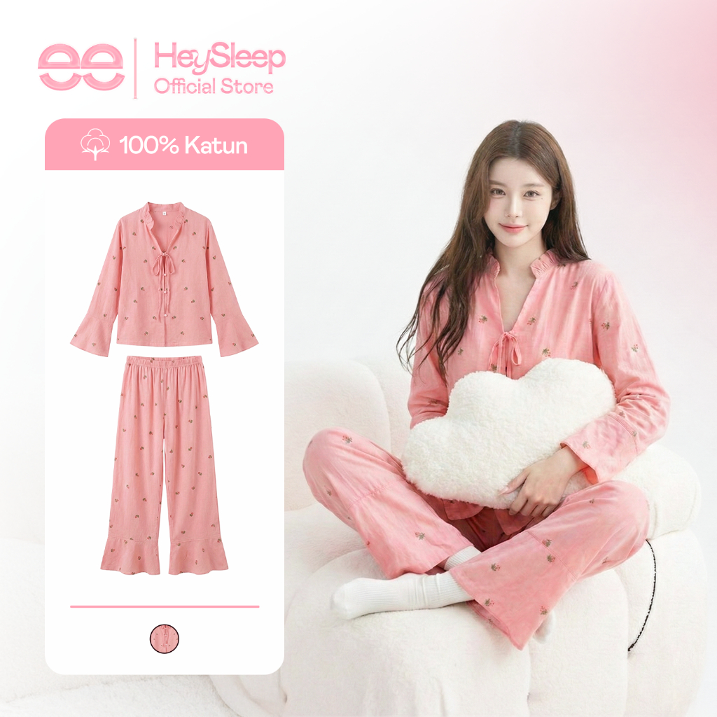 Jual HeySleep 46 | Piyama Coquette Ruffle Japanese Style | Motif Floral ...