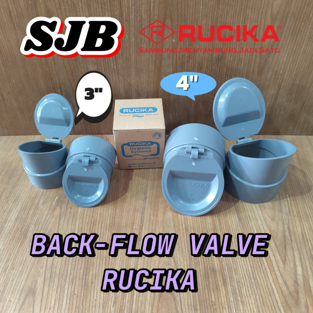 Jual RUCIKA BACK FLOW VALVE 3" dan 4 "/ ANTI TIKUS MASUK PIPA PVC ...