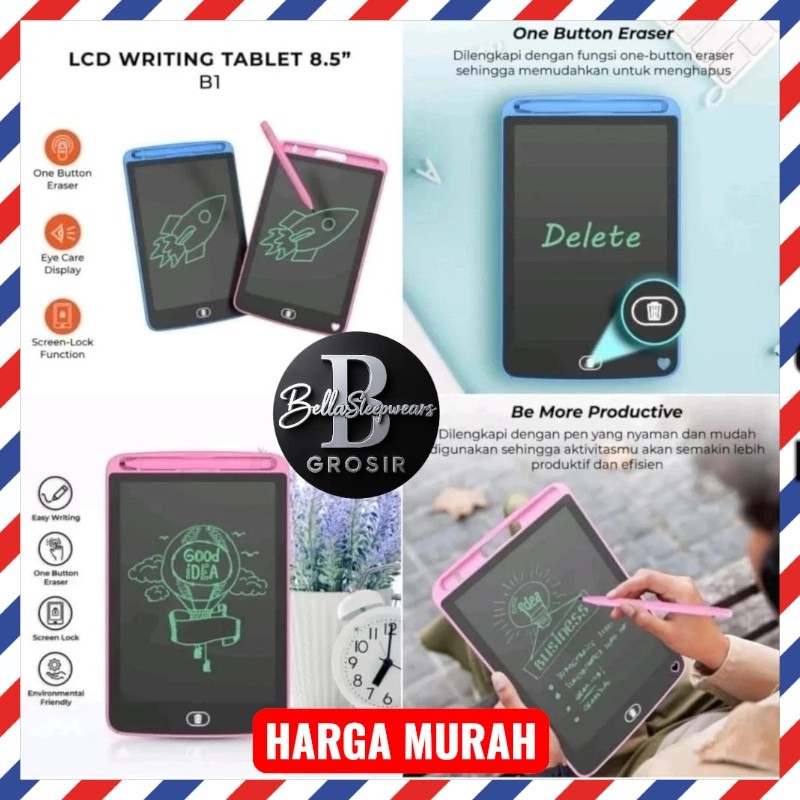 Jual BELLA | WRITING TABLET PAPAN LCD 8.5 INCH LCD TABLET DRAWING ...