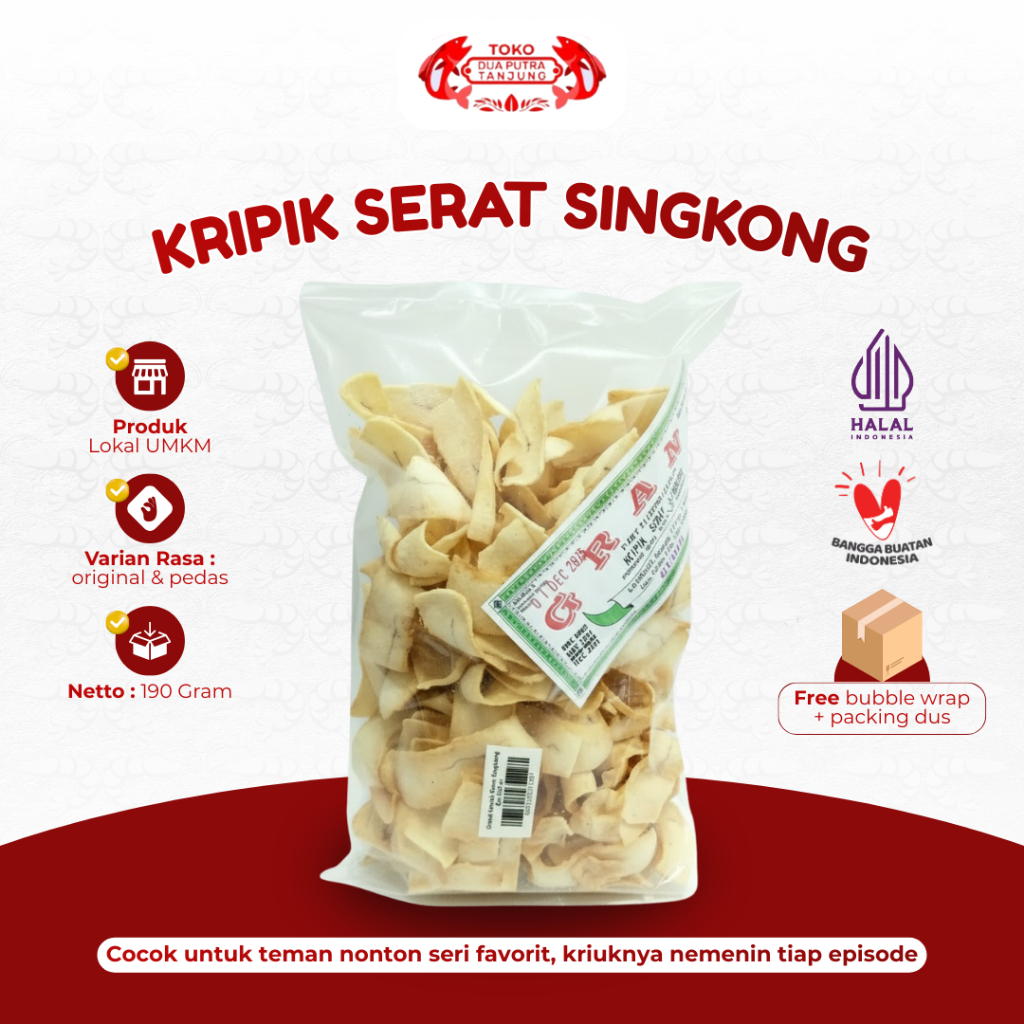Jual Dua Putra Tanjung Keripik Serat Singkong Cap Grand 190gr Oleh Oleh ...
