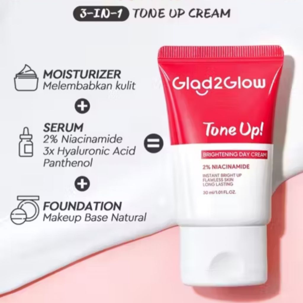 Jual etudebjm - GLAD2GLOW brightening tone up day cream glad 2 glow g2g ...