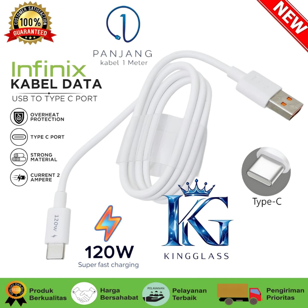 Jual Kabel Data Infinix USB to Type-C 120W Fast Charging – Kabel ...
