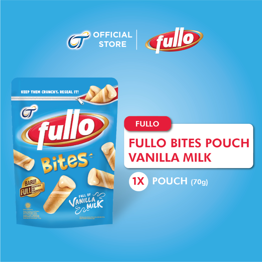 Jual FULLO BITES VANILLA MILK 70GR | Shopee Indonesia
