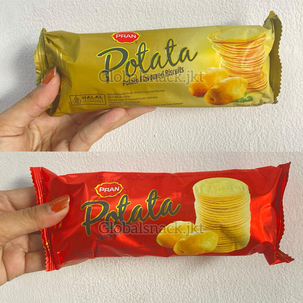 Jual PRAN POTATO SPICY / ORIGINAL BISCUIT 100g | Shopee Indonesia