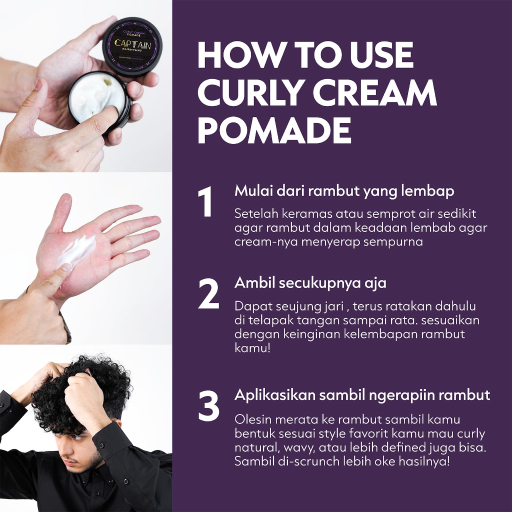Jual [Special Bundling Exclusive Mas AL] Curly Cream Pomade 80 FREE ...