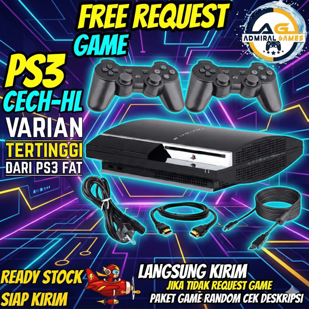 Jual PS3 Fat HL cfw 250gb 500gb free game | Shopee Indonesia