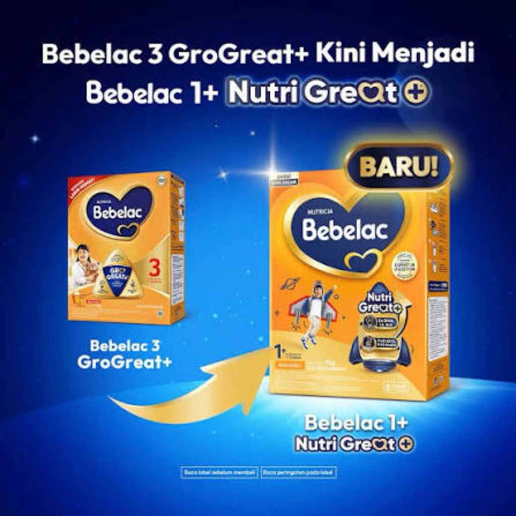 Jual BEBELAC 1+ (1-3 tahun) VANILLA 1000gr | Shopee Indonesia