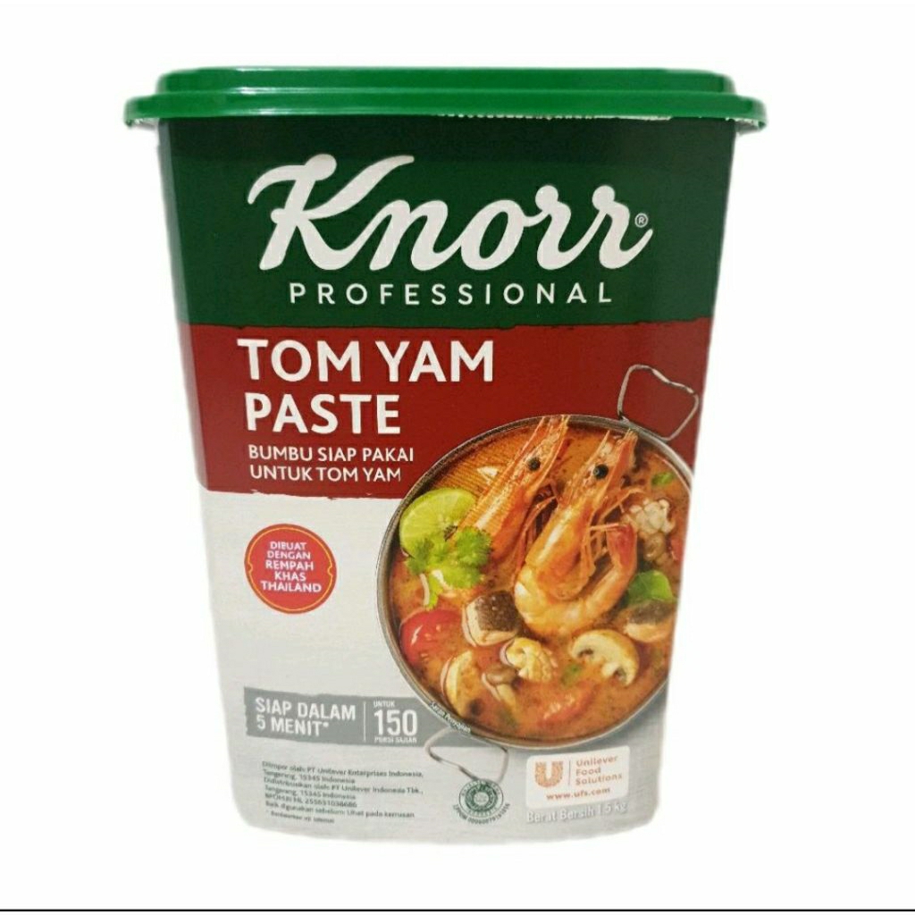 Jual Knorr Tom Yam Paste 1,5 kg / Knorr Tom Yum Paste 1,5 kg | Shopee ...