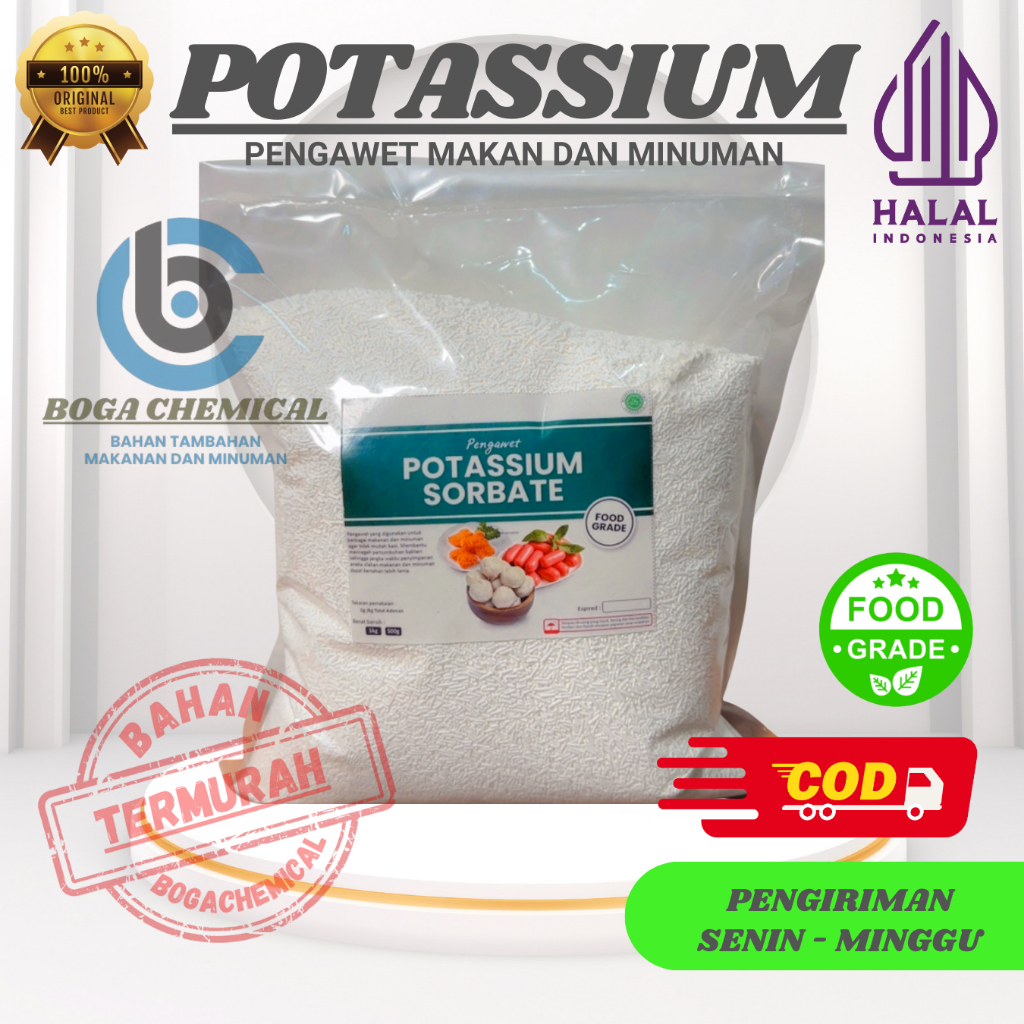 Jual 500gr Pengawet Makanan Potassium Sorbate | Kalium Sorbate ...