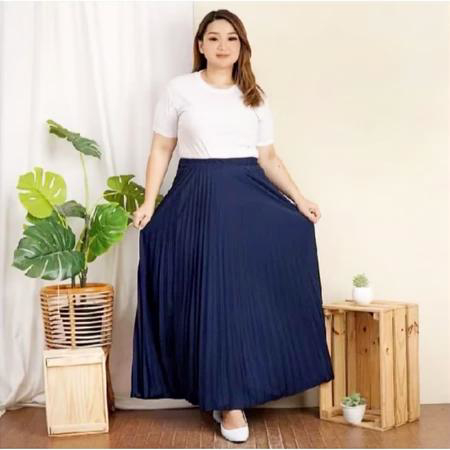 Jual ROK PLISKET JUMBO ( BIG SIZE ) / rok panjang wanita dewasa muat ...
