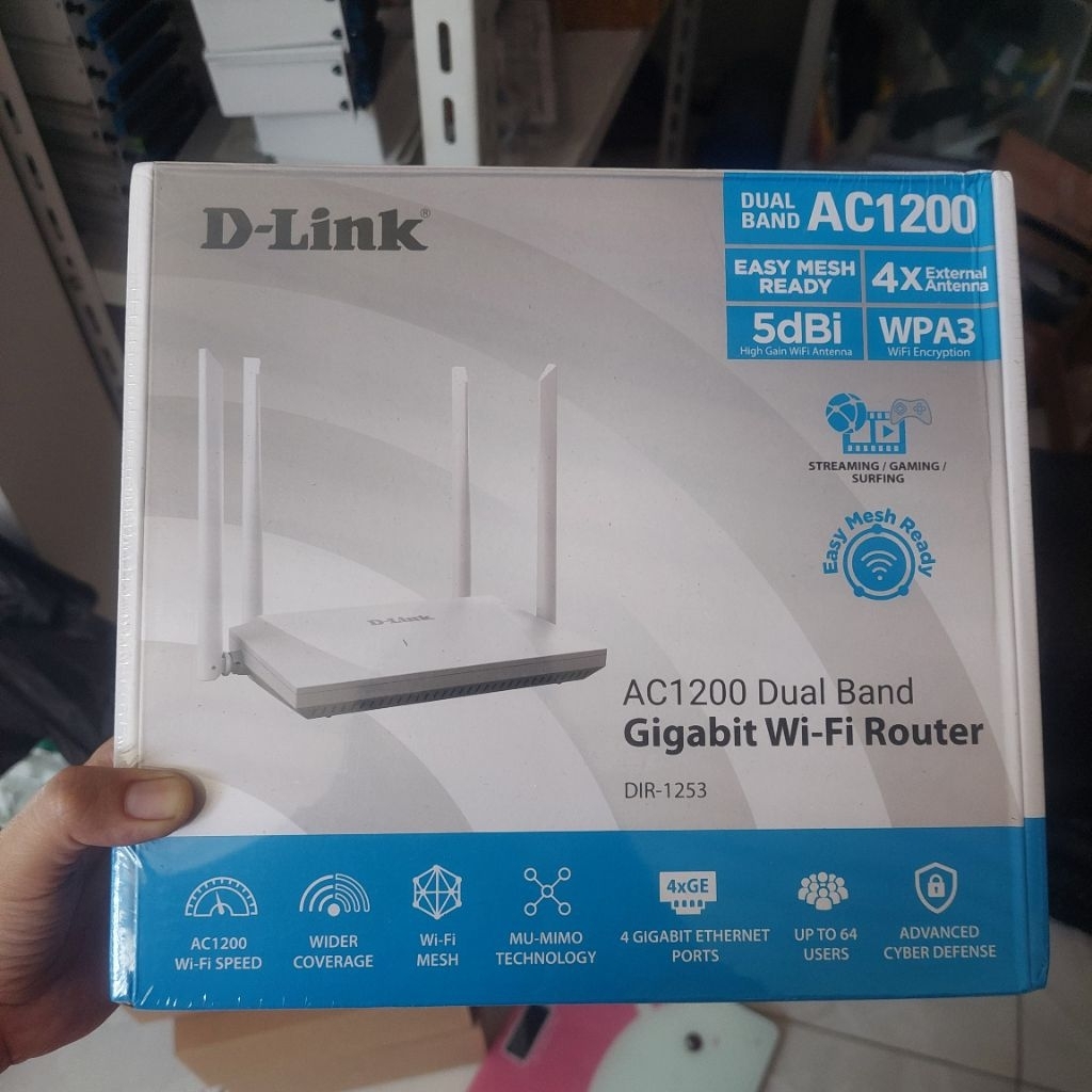 Jual ROUTER D-LINK DIR-1253 AC1200 DUAL BAND GIGABIT WI-FI ROUTER ...