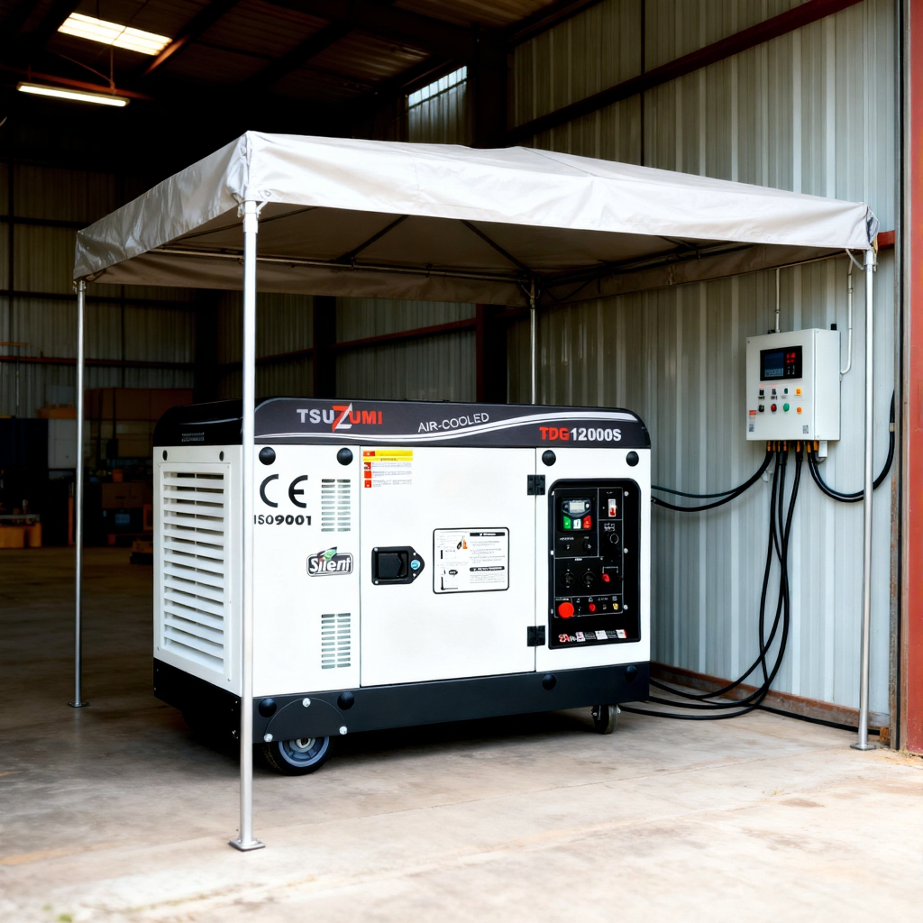 Jual Genset Silent 12 KVA 1 Phase Diesel Generator Tsuzumi TDG 12000S ...