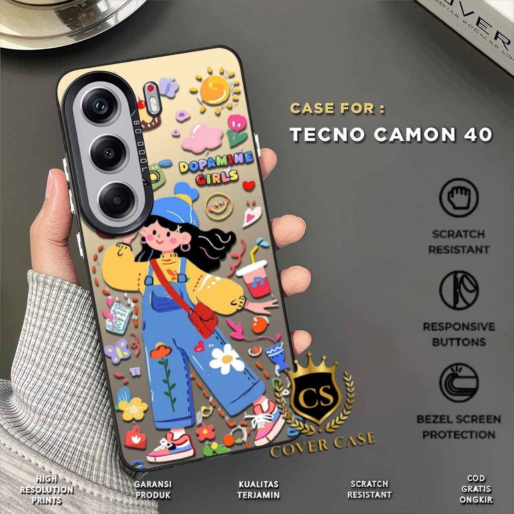 Jual CASE TECNO CAMON 40 PRO 5G CAMON 40 POVA 7 4G - SO COOL HOLOGRAM ...