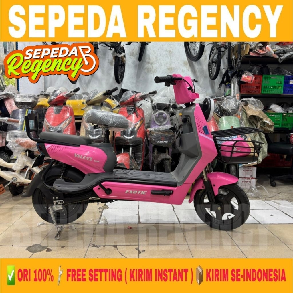 Jual Sepeda Listrik EXOTIC VELOCE V5 Electric Bike Power 500 Watt ...
