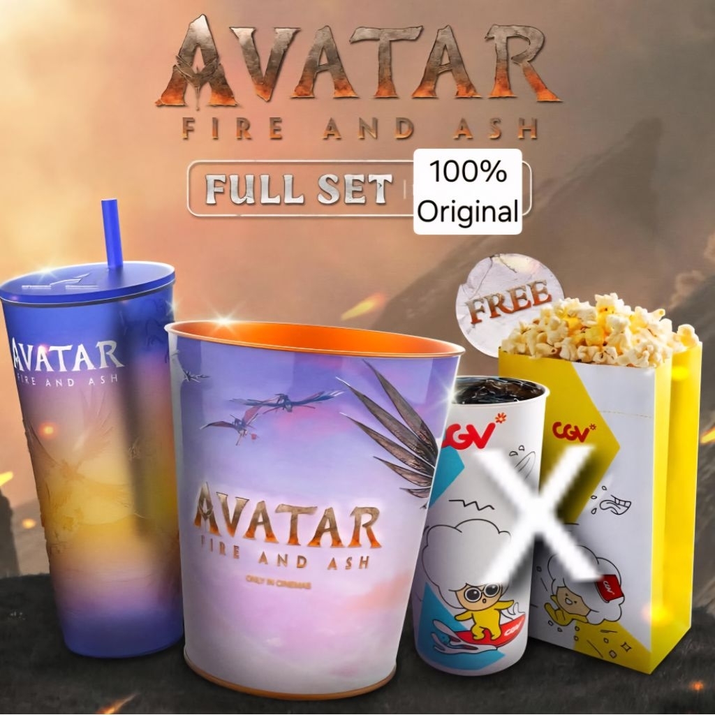 Jual AVATAR Fire And Ash CGV XXI 100% Original Popcorn Bucket Totem Cup ...