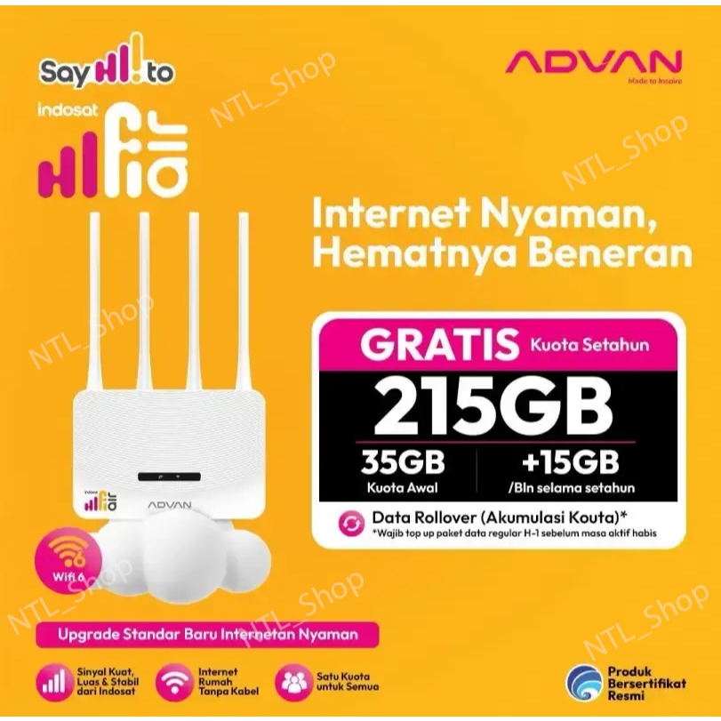 Jual Advan CPE V1 PRO HIFI AIR INDOSAT Modem Router Wifi 4G LTE Free ...
