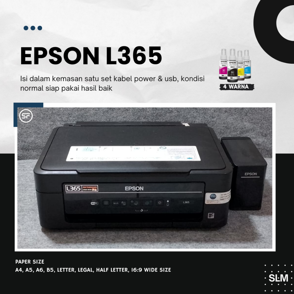 Jual Epson Printer L365 L Series - Hasil Cetak Maksimal | Shopee Indonesia
