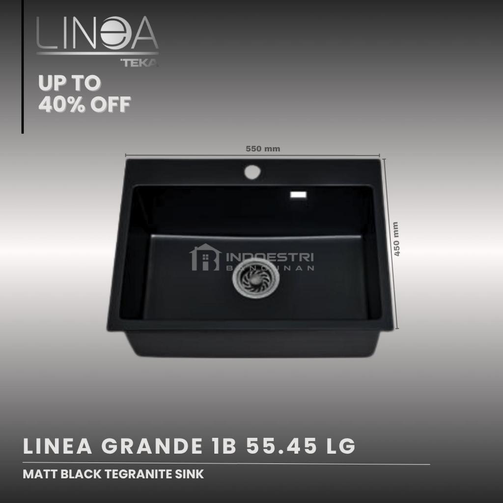 Jual Kitchen Sink TEKA LINEA Granite GRANDE 1B 55.45 LG MATT BLACK ...