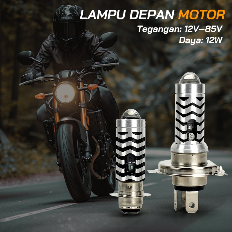 Jual Lampu LED Depan Laser H4 LS2 HI LOW DC 2 Warna Kuning Putih Tahan ...