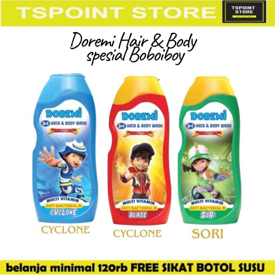Jual Doremi Hair & Body 3in1 Boboiboy Edition | Shopee Indonesia