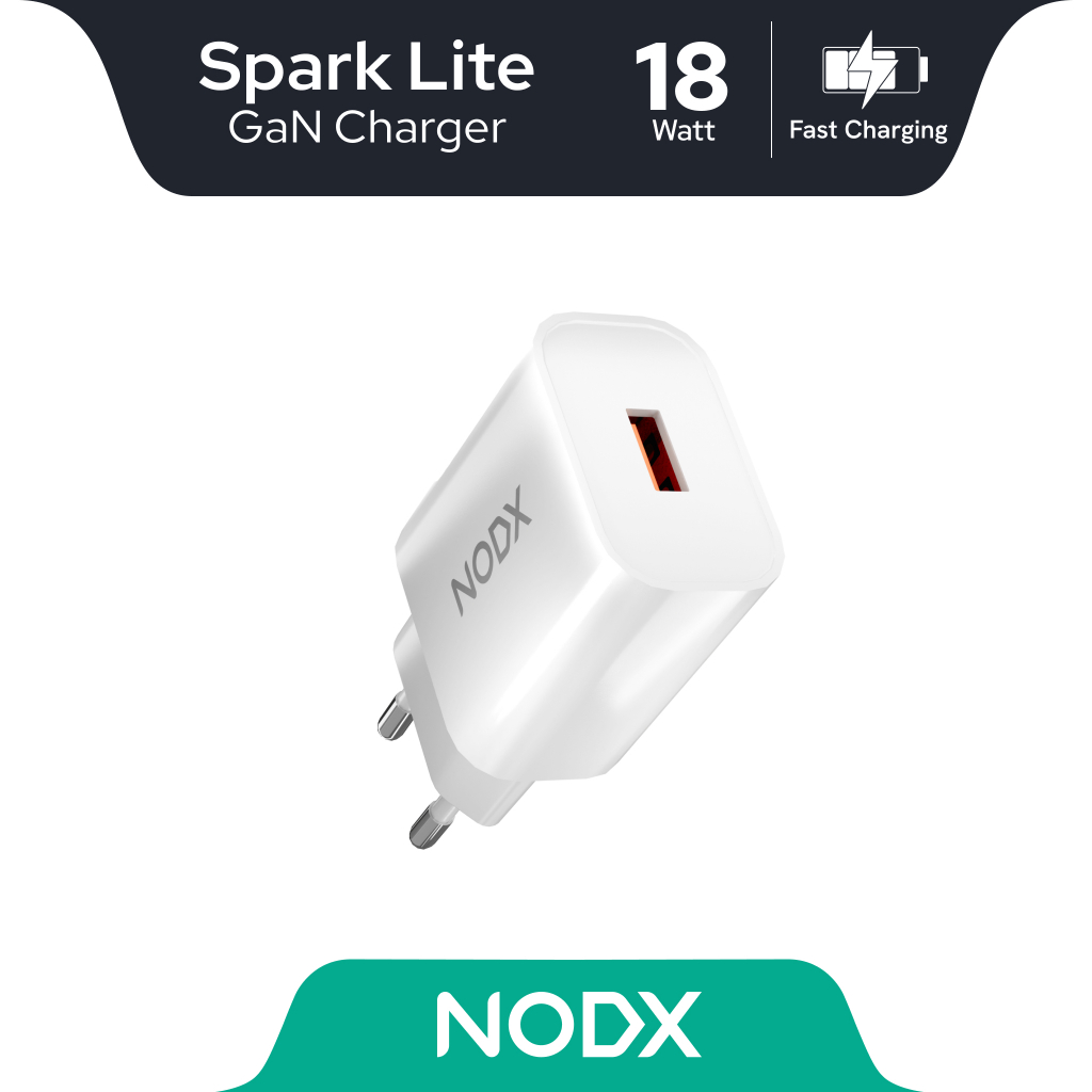 Jual NODX Spark Lite Charger Fast Charging 18W QC | Shopee Indonesia