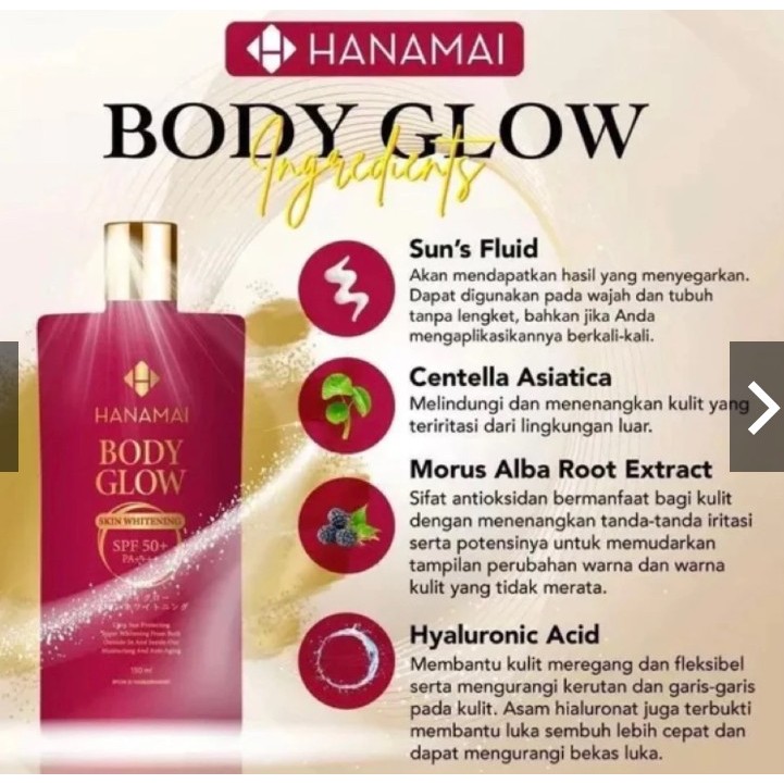 Jual Hanamai Body Glow original | Shopee Indonesia