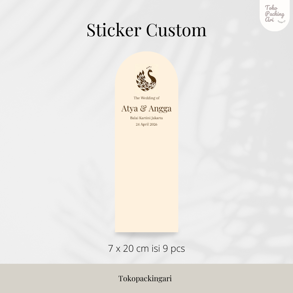 Jual Sticker Custom | Sticker Box Kue | Sticker Segel Packing | Shopee ...