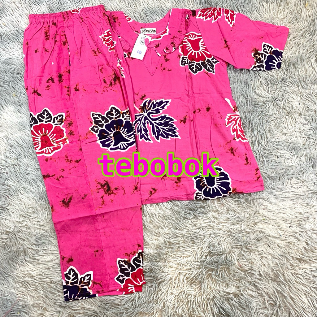 Jual Batik Alvin - Stelan Alvin CP ABG Lengan 3/4 | Stelan Batik Alvin ABG | Shopee Indonesia