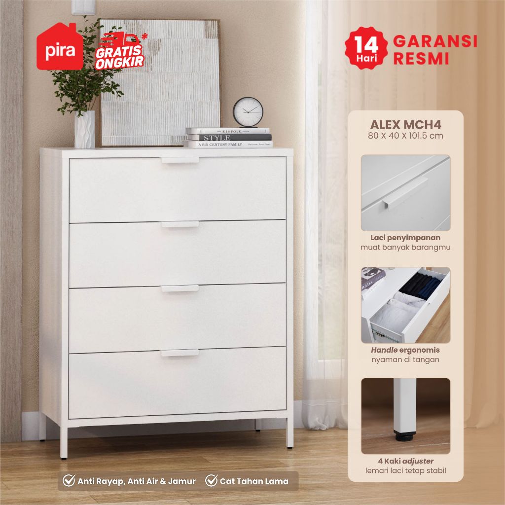 Jual PIRA - ALEX MCH4 Lemari Laci / Laci Besi / Drawer Besi | Shopee ...