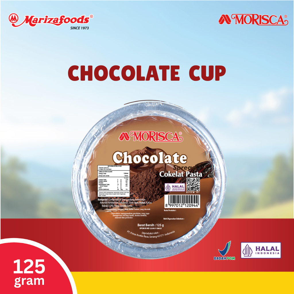 Jual Morisca Chocolate Cup 150g - Selai Cokelat | Shopee Indonesia