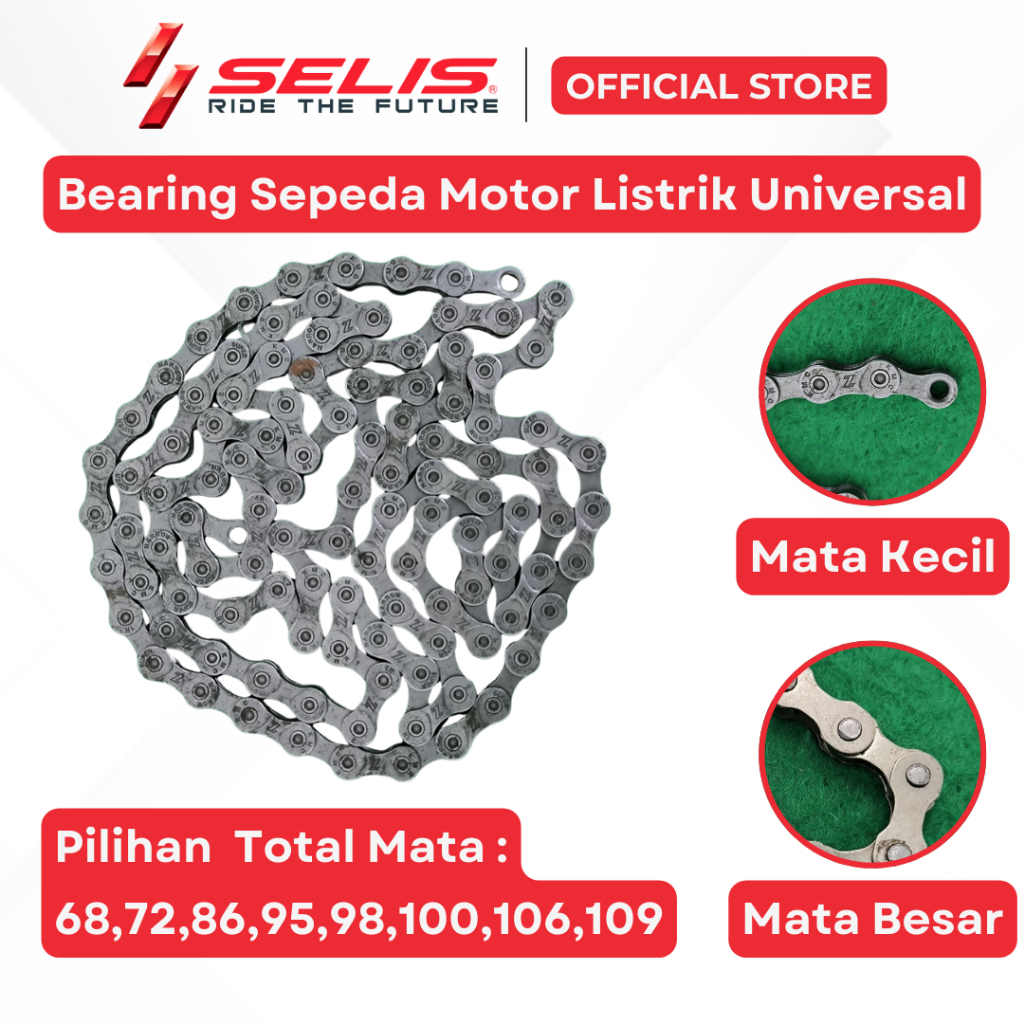 Jual SELIS - Rantai Sepeda Motor Listrik Universal ( Chain ) | Shopee ...