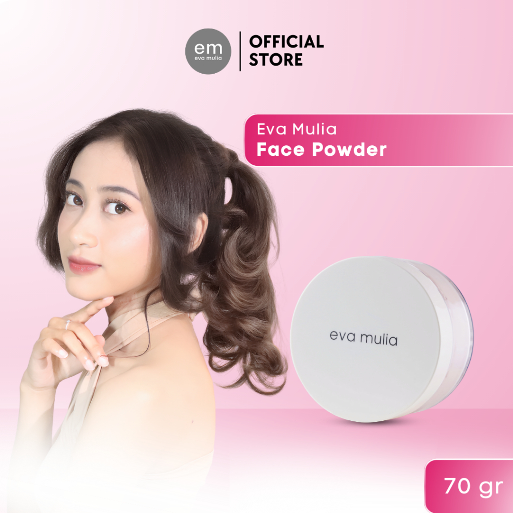 Jual Eva Mulia Face Powder 70gr - Bedak Tabur Tampak Lebih Halus Bebas ...
