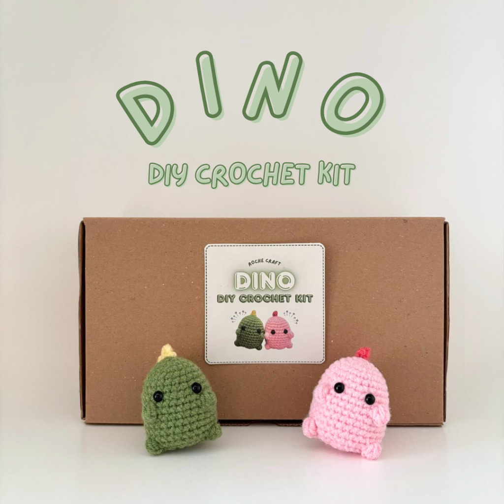 Jual Paket Rajut Boneka Dino | DIY Paket Rajut Amigurumi Dino | Crochet ...