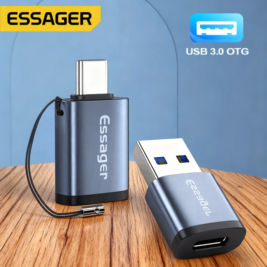 Jual ESSAGER Otg Adaptor Usb 3.0 To Type C Otg Adapter Type C Female To ...