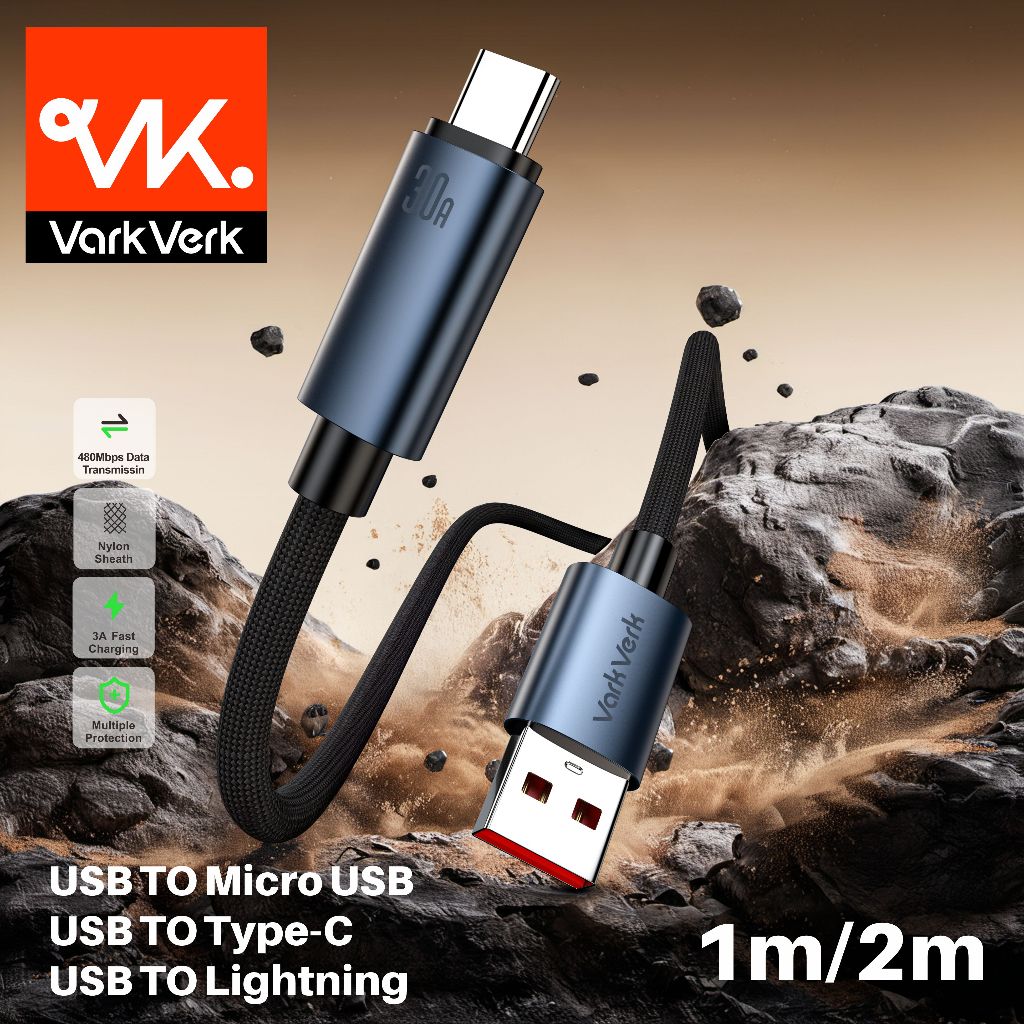 Jual VarkVerk (C02) USB ke Type C / Lightning / Micro USB Cepat ...