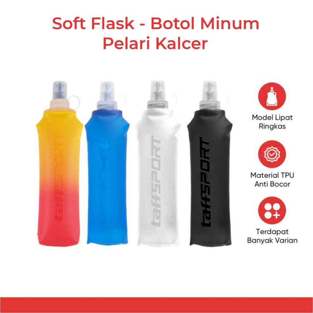 Jual Soft Flask 500 ML Trail Running / Long Run - Botol Minum Pelari ...