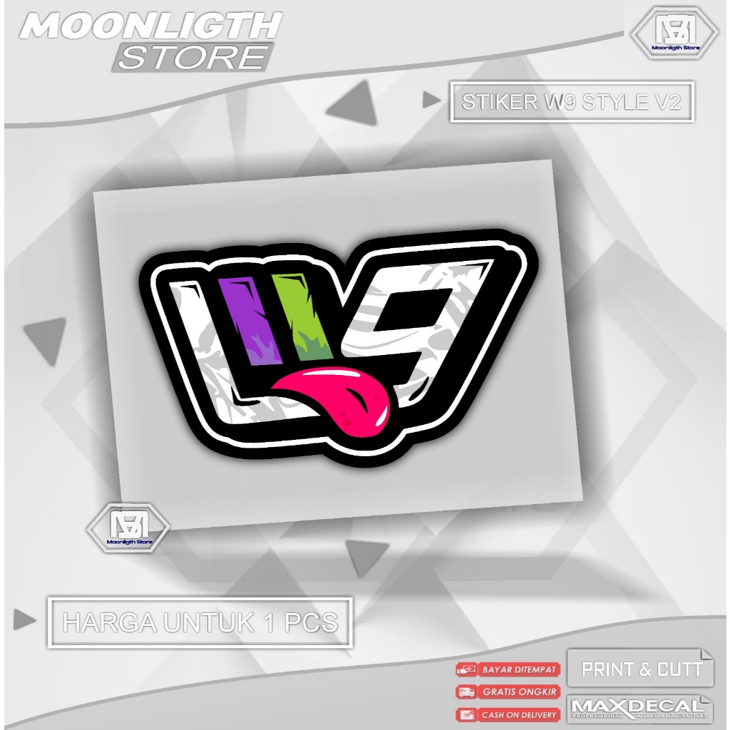 Jual Stiker W9 Style V2 Herex Cb Tiger Mega Pro GL Stiker Cutting ...