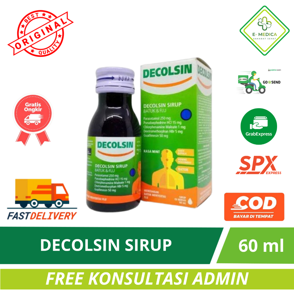 Jual Decolsin Syrup 60Ml Suplemen Multivitamin Dewasa | Shopee Indonesia