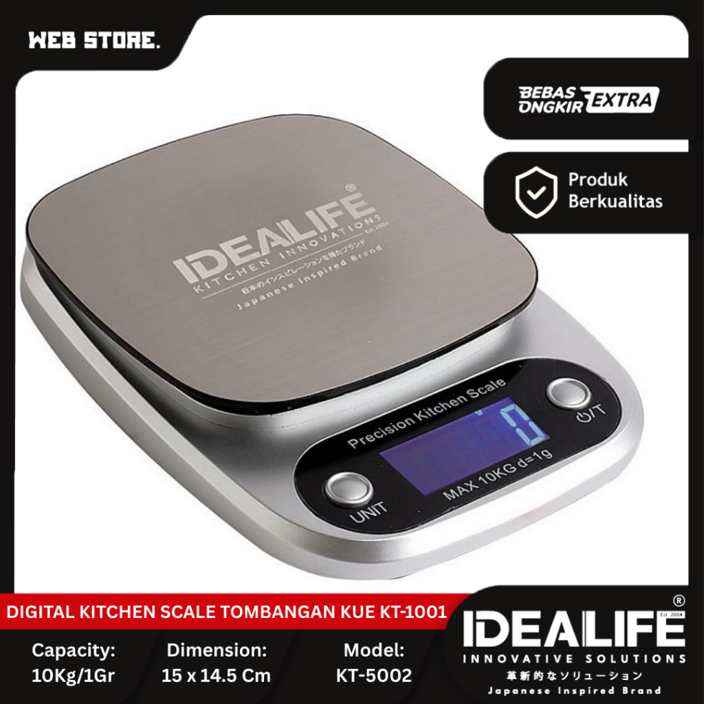 Jual Timbangan Digital Dapur 10KG 1GR Kitchen Scale Baking Kopi ...
