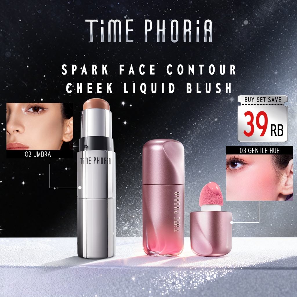 Jual TIME PHORIA - 2PCS Blush+Contour Pandora Cheek Liquid Blush 5G Blush Eclipse Spark 2 in 1 ...