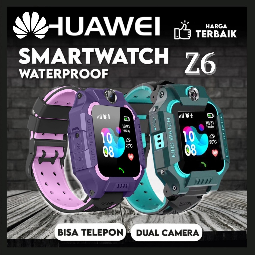 Jual [Garansi 24 Bulan 100% Asli ] HUA-WEI Smartwatch anak Z6 |SOS ...