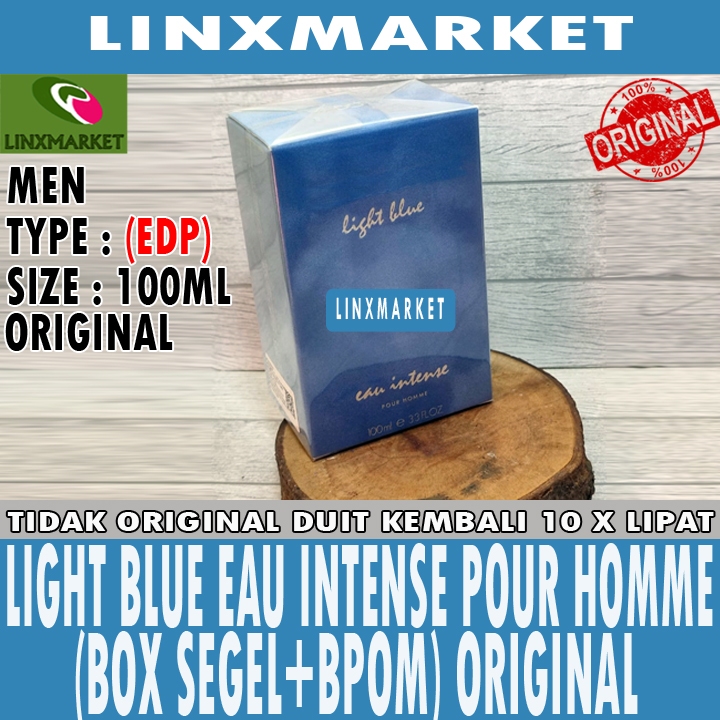 Jual ORIGINAL DOL LIGHT BLUE EAU INTENSE POUR HOMME FOR MEN EDP 100ML ...