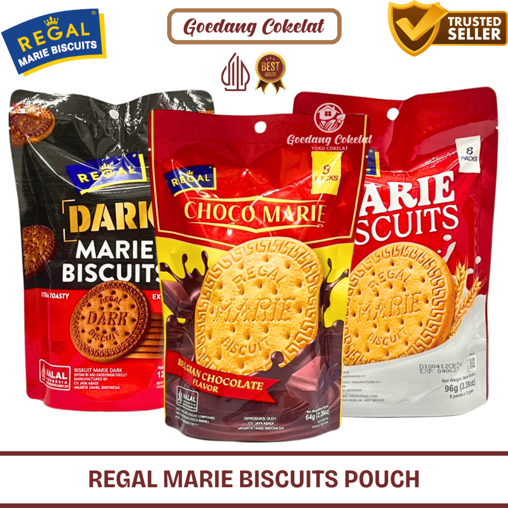 Jual Biskuit Marie Regal Pouch 120g - Original Choco Belgian Chocolate ...