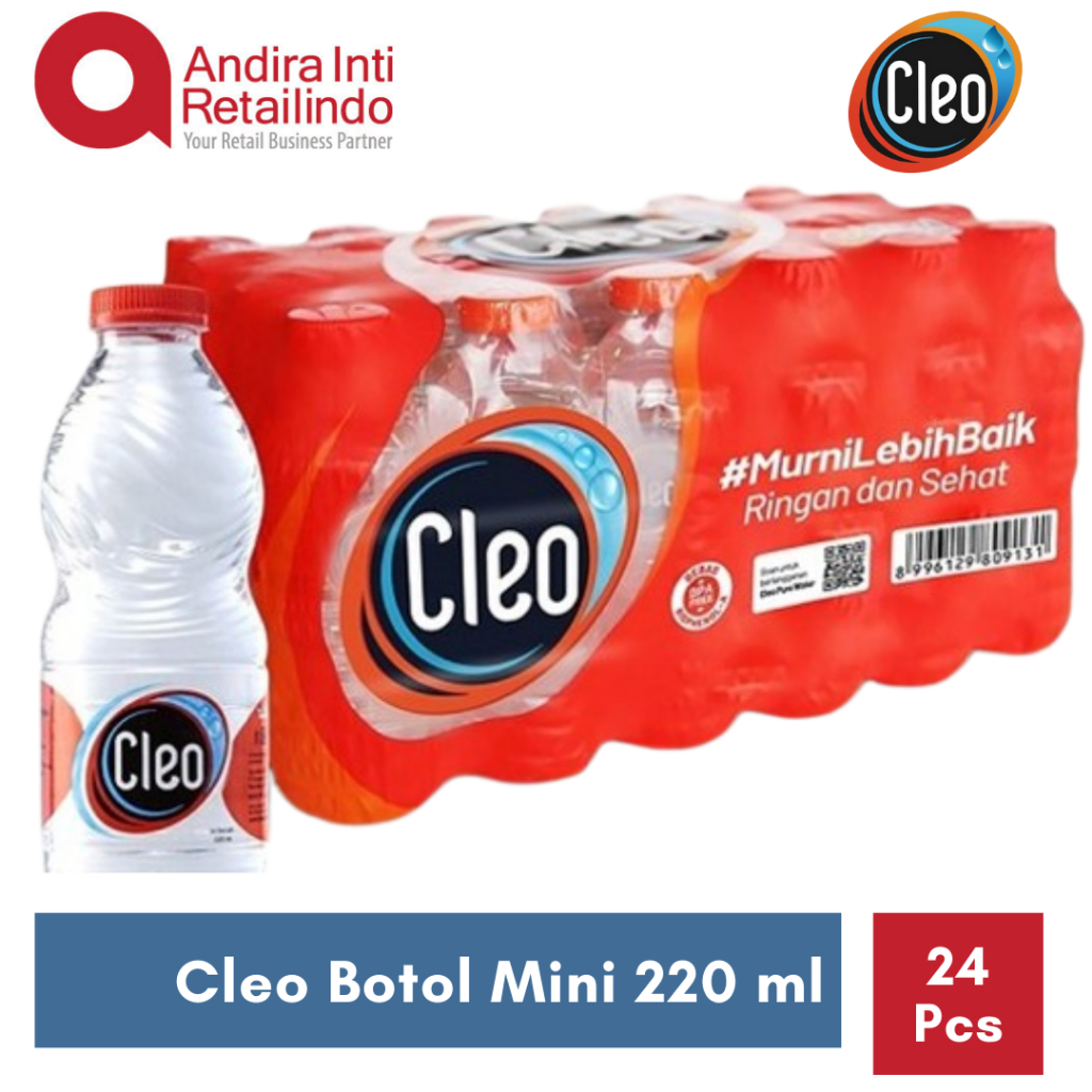 Jual Air Mineral Cleo Botol Mini 220ml - Murni, Bebas Kotoran ...