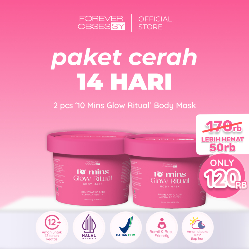 Jual [BUNDLING ISI 2 PCS] Forever Obsessy | Masker Dosting Pemutih ...