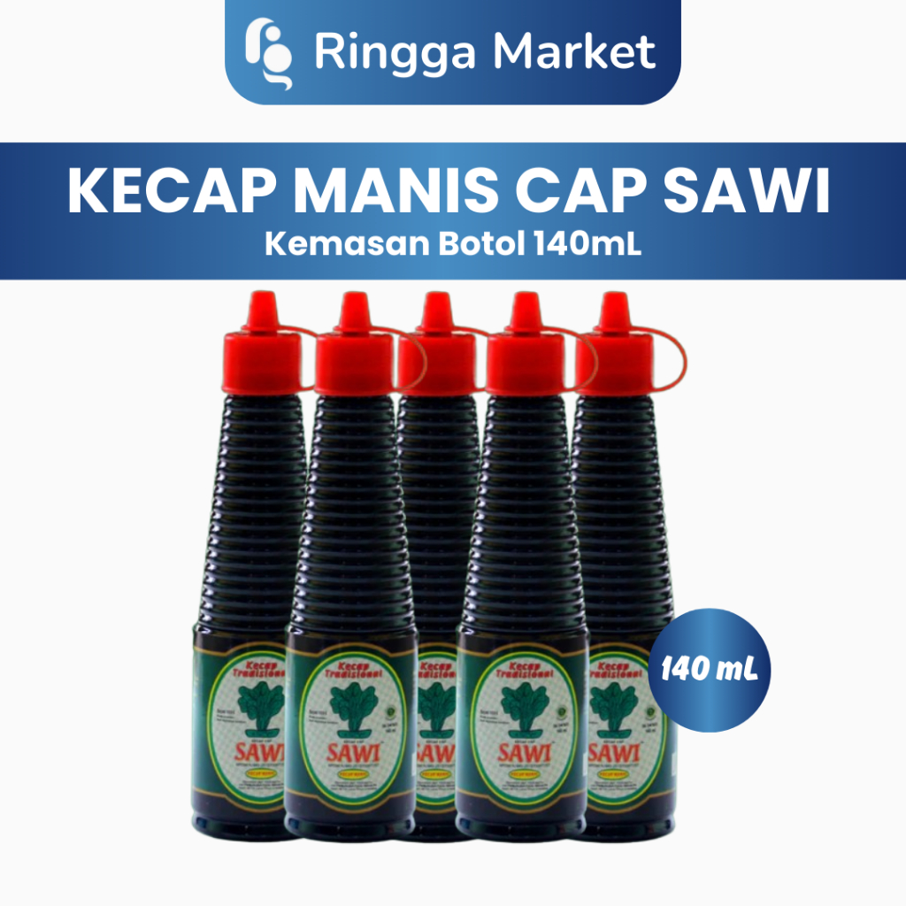 Jual Kecap Manis Cap Sawi Botol 140mL Isi 5 Pcs | Shopee Indonesia